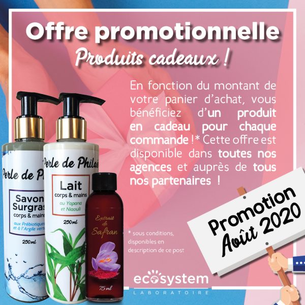 OFFRE PROMOTIONNELLE : AOÛT 2020